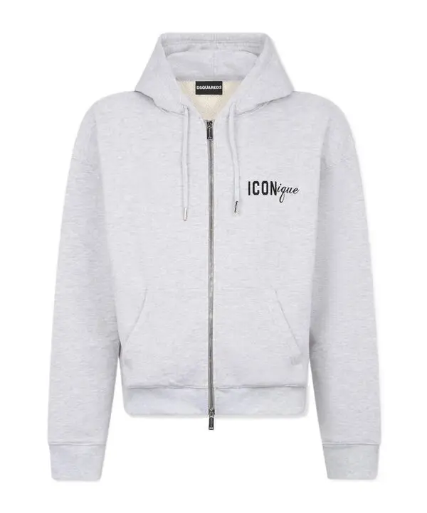 Dsquared2 Iconique Zip Hoodie - Grey