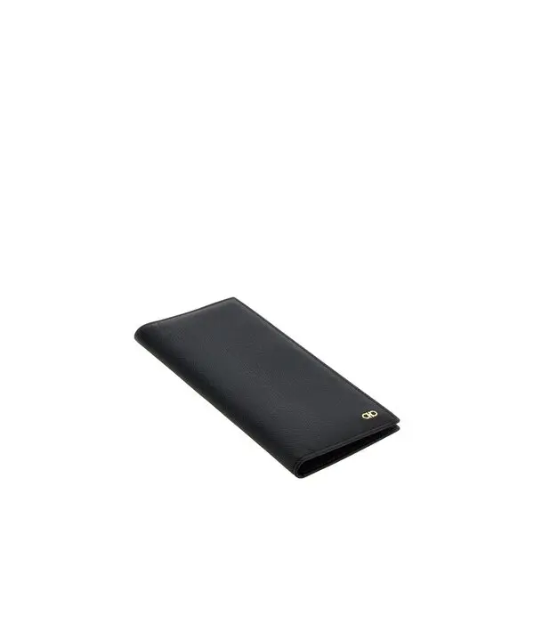 FERRAGAMO Gancini Detail Wallet - Black