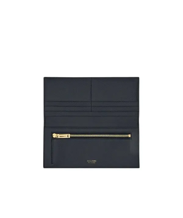 FERRAGAMO Gancini Detail Wallet - Black