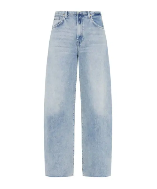 7 For All Mankind Wide-leg Raw Hem Jeans
