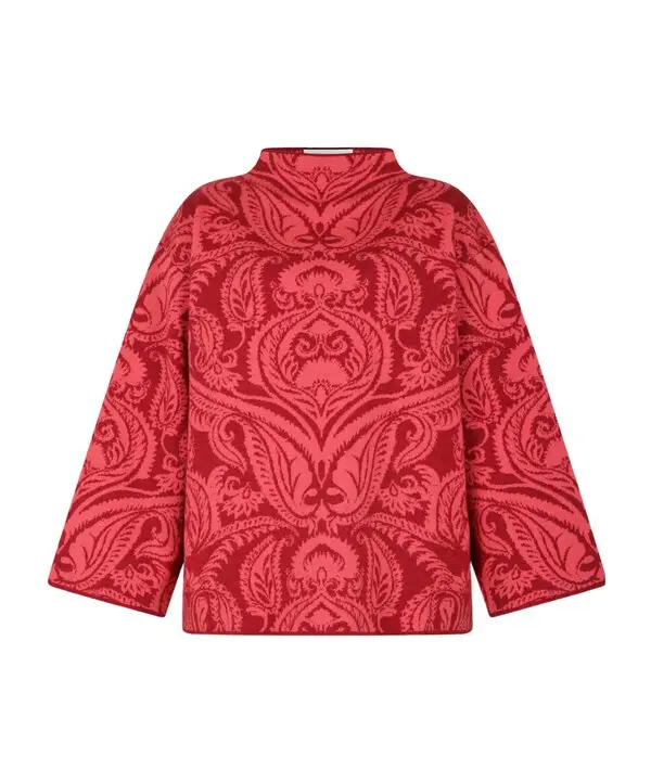 Etro Long-sleeved Pullover With Paisley Pattern