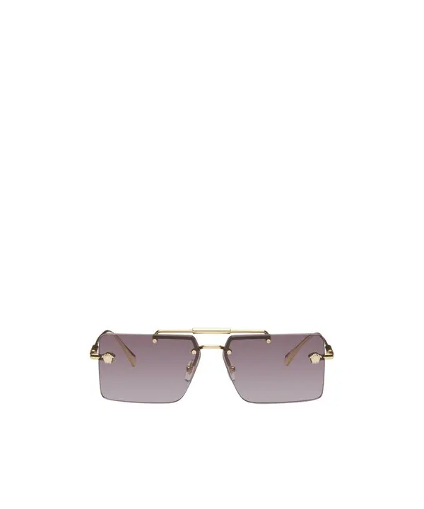 Versace Rimless Sunglasses - Gray