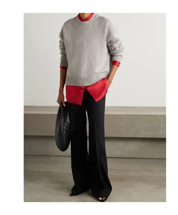 Loulou De Saison Pia Cashmere Crew Neck Sweater