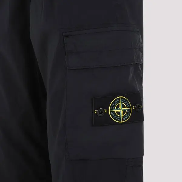 Stone Island Elastic Waist Cargo Pants With Zip Detail