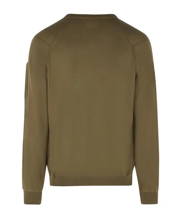 C.P. COMPANY Lens Detail Crewneck Sweatshirt - Green