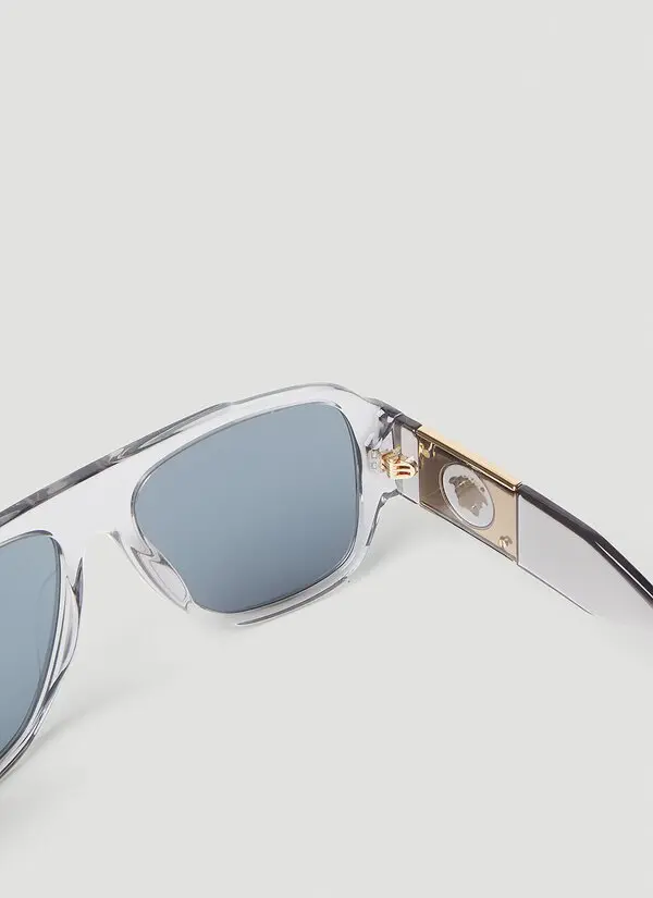 Versace Logo Detail Aviator Sunglasses