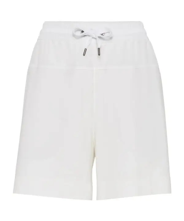 Brunello Cucinelli Panelled Drawstring Track Shorts - White