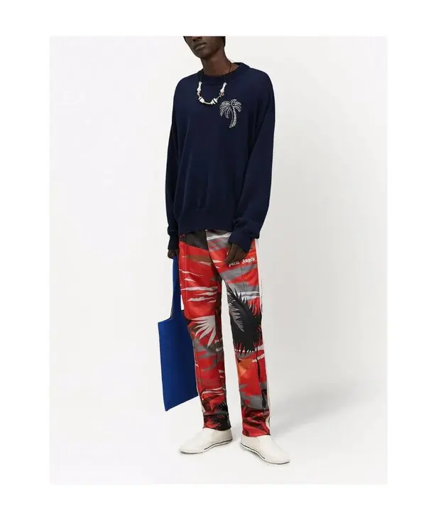 Palm Angels Multicolor Printed Casual Pants