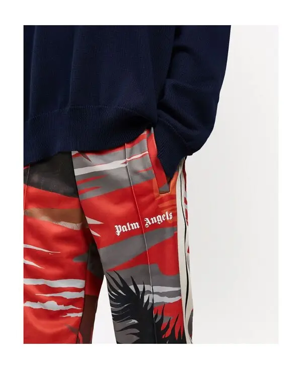 Palm Angels Multicolor Printed Casual Pants