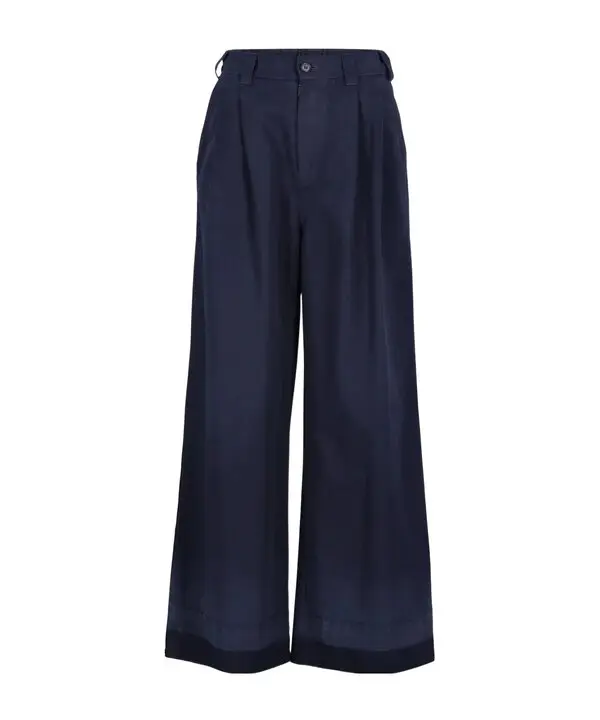 MAISON MARGIELA Wide-leg Pleated Trousers - Black