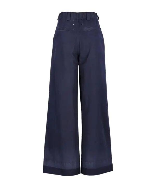 MAISON MARGIELA Wide-leg Pleated Trousers