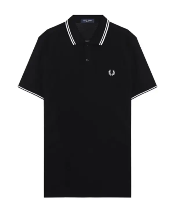 Fred Perry Embroidery Polo Shirt - Black
