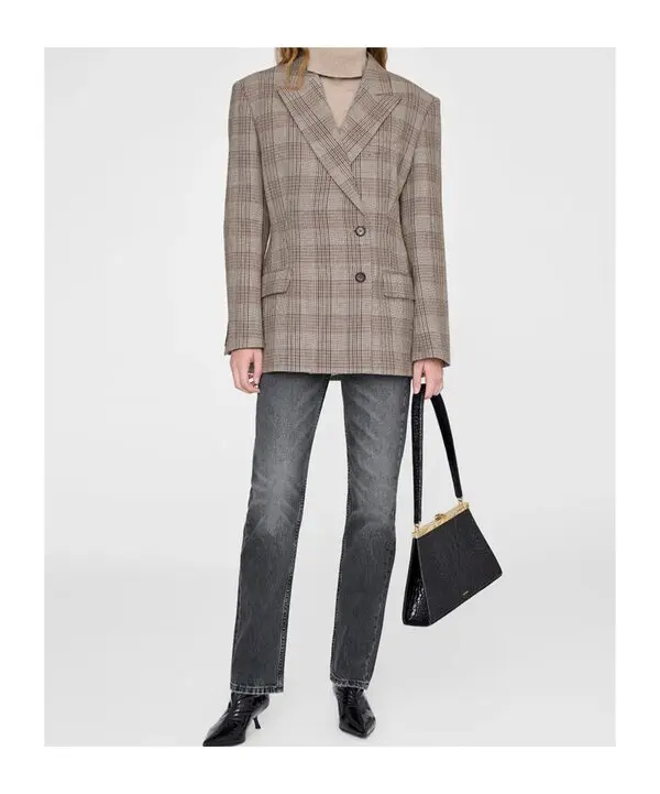 ANINE BING Plaid Suit Jacket
