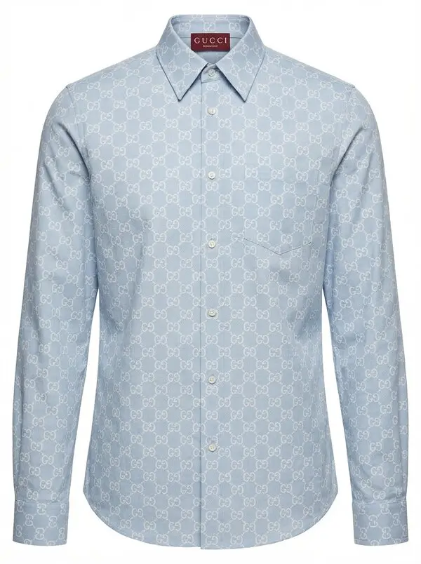 Gucci Striped Gg Jacquard Shirt