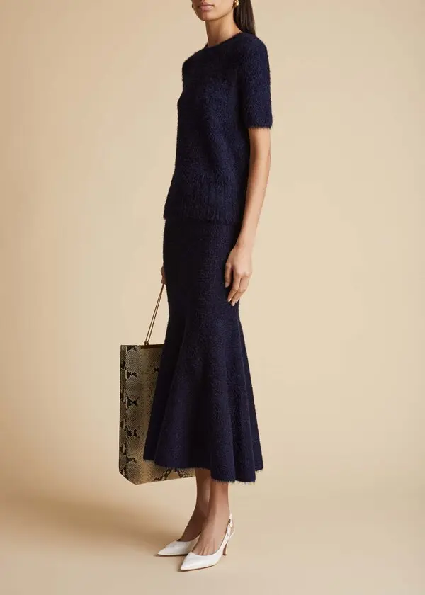 Khaite Long Knitted Skirt