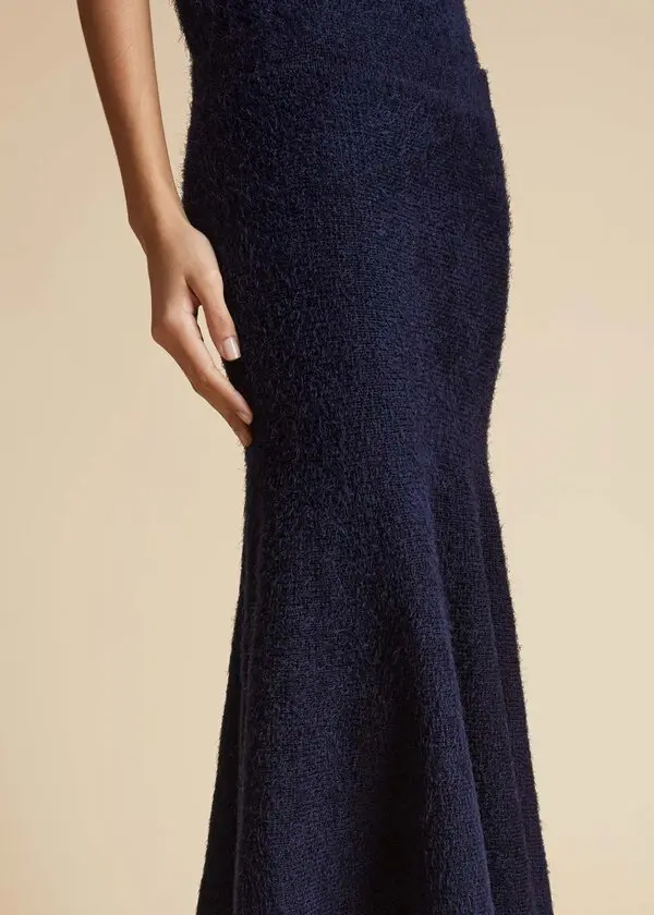 Khaite Long Knitted Skirt
