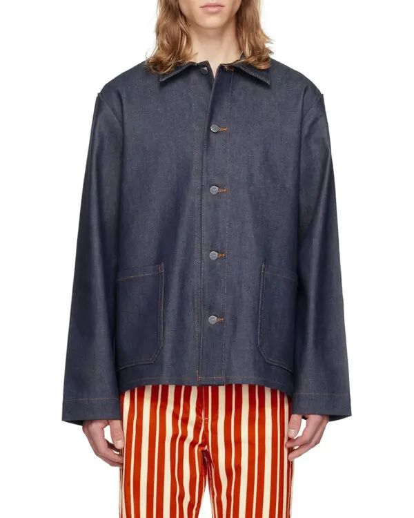 A.p.c. Kerlouan Buttoned Jacket - Indigo
