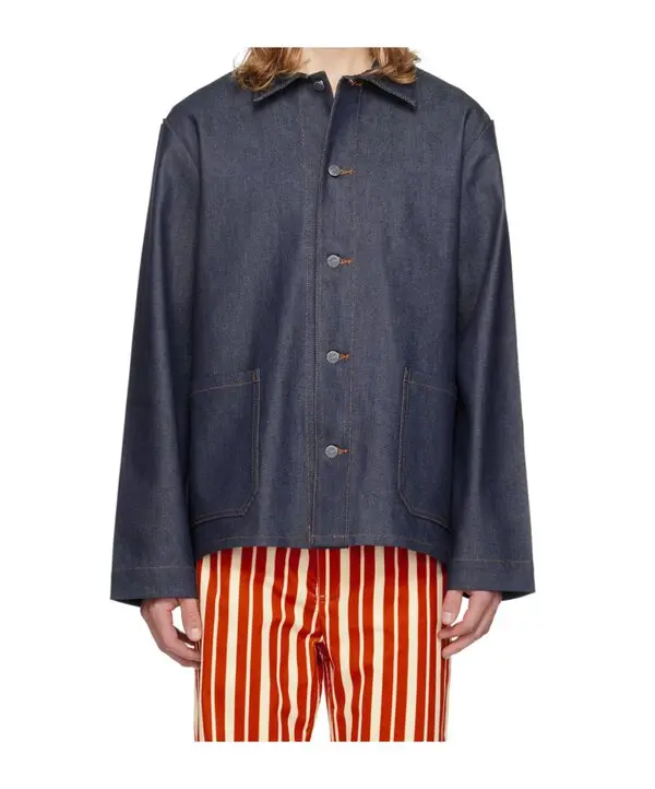 A.p.c. Kerlouan Buttoned Jacket - Indigo