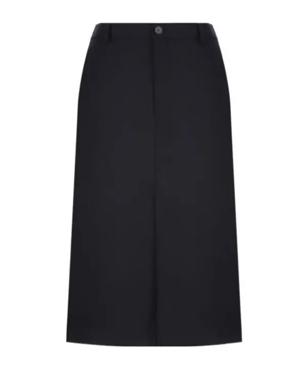 Balenciaga Panelled Midi Skirt - Black