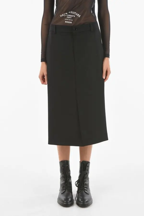 Balenciaga Panelled Midi Skirt