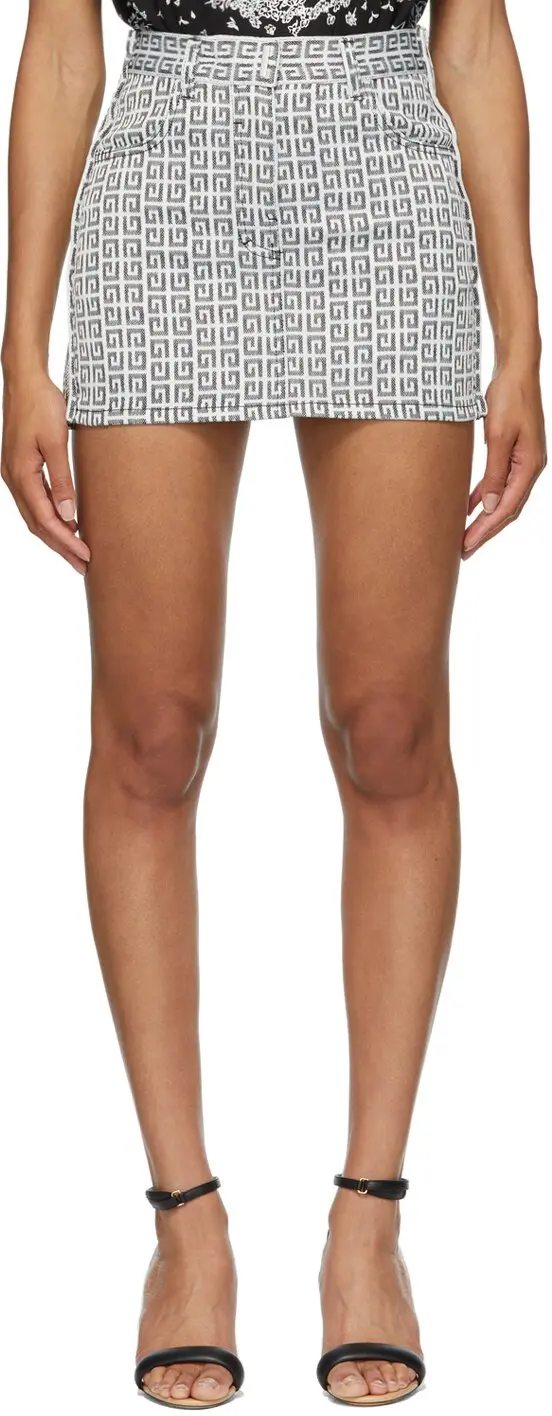 Givenchy 4g Jacquard Mini Skirt