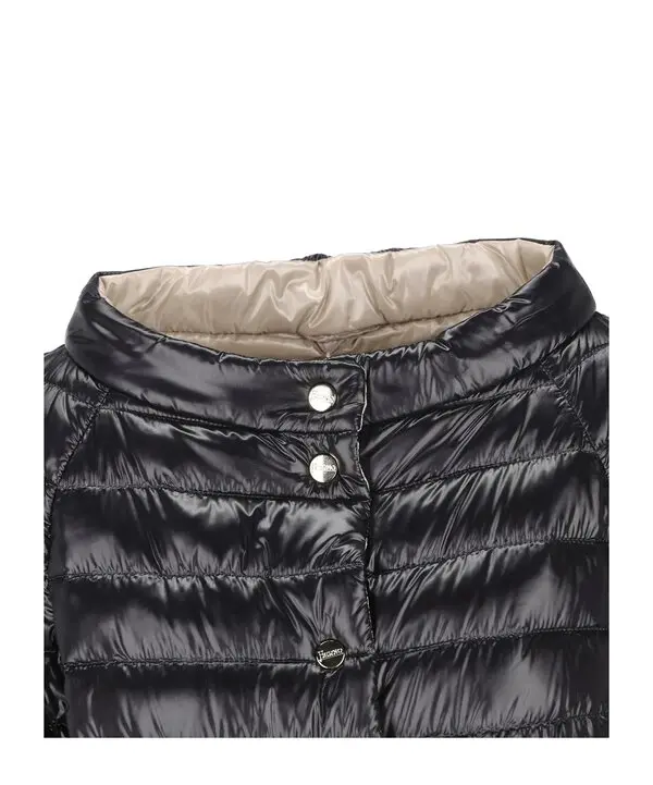 Herno Reversible Buttoned Padded Jacket - Black