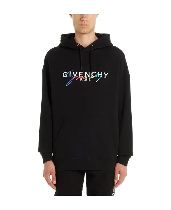 Givenchy Rainbow Logo Cotton Hoodie