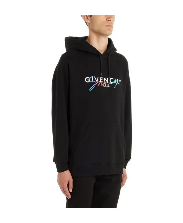 Givenchy Rainbow Logo Cotton Hoodie