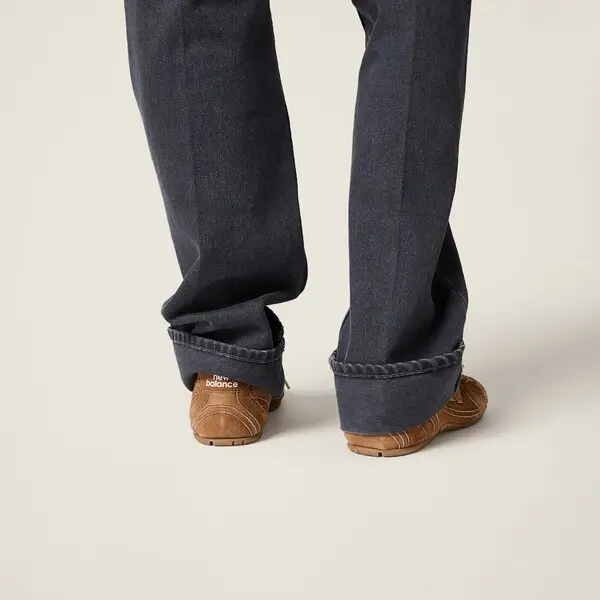 Miu Miu Logo Detailed Wide-leg Trousers