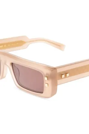 Balmain B.army Iii Rectangle Frame Sunglasses