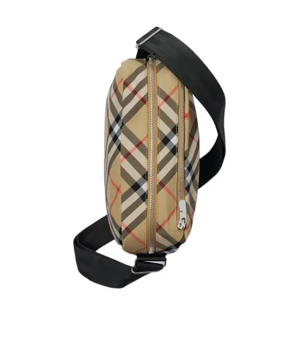 Burberry Vintage Check Equestrian Knight Motif Messenger Bag