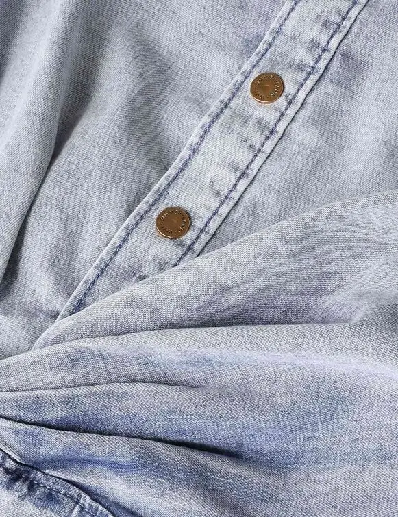 Zimmermann Rebellion Wrap Denim Top