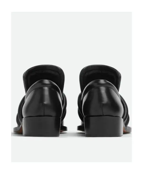 Bottega Veneta Pointed Loafers With Embossing