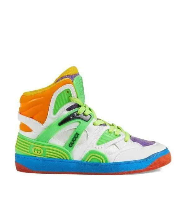 Gucci Multicolored Logo High-top Sneakers - Multicolor