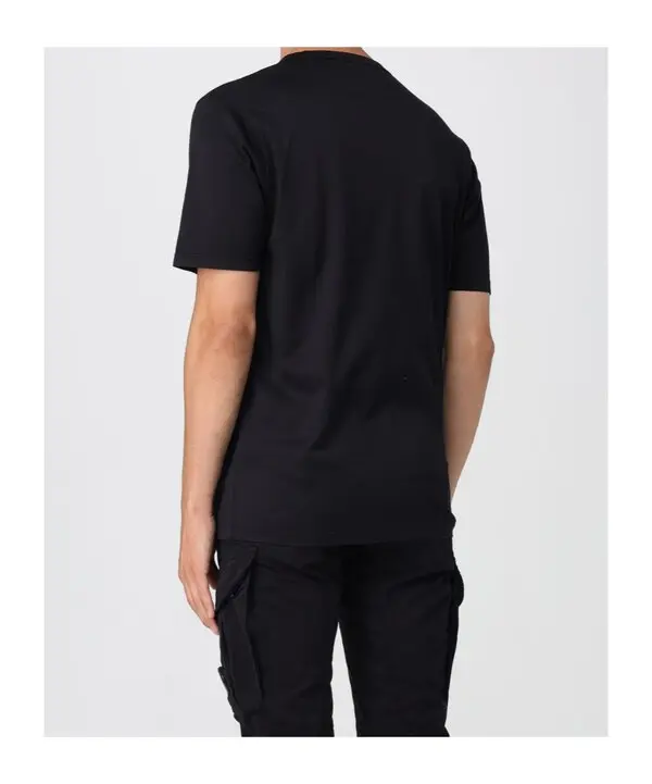 C.P. COMPANY Gasato Short Sleeved Logo Jersey T-shirt - Black