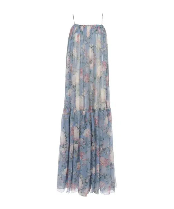 Chloé Sleeveless Floral Print Maxi Dress