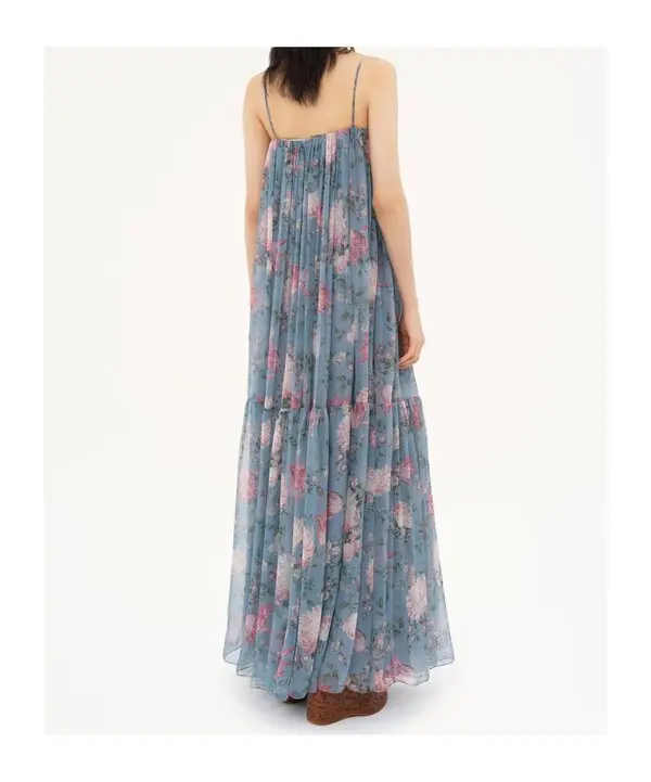 Chloé Sleeveless Floral Print Maxi Dress