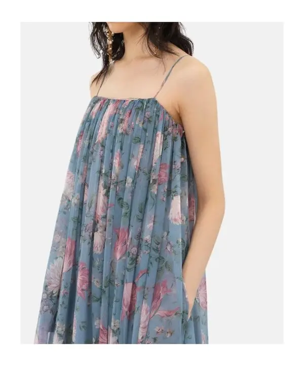 Chloé Sleeveless Floral Print Maxi Dress