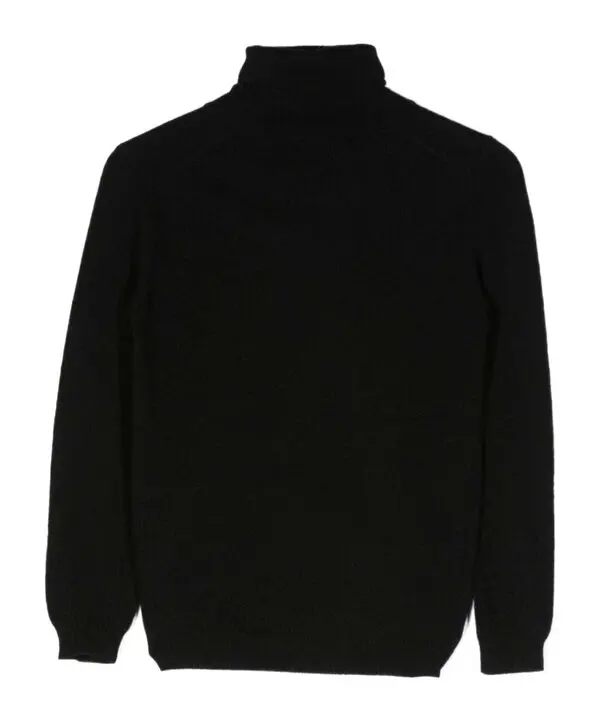 IL GUFO Wool Turtleneck Sweater - Black