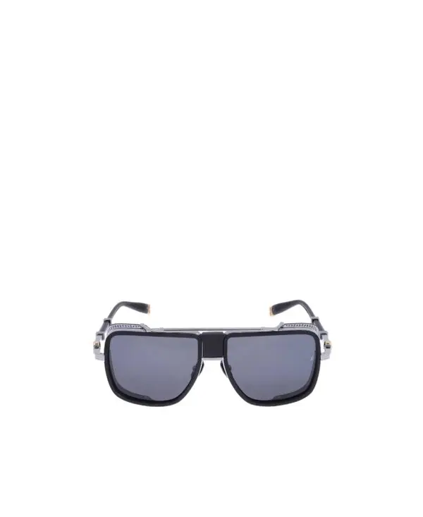 Balmain Logo Embellished Sunglasses - Purple
