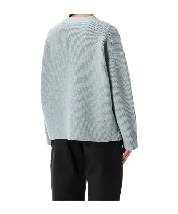 Studio Nicholson Whitt" Ribbed Cardigan - Gray