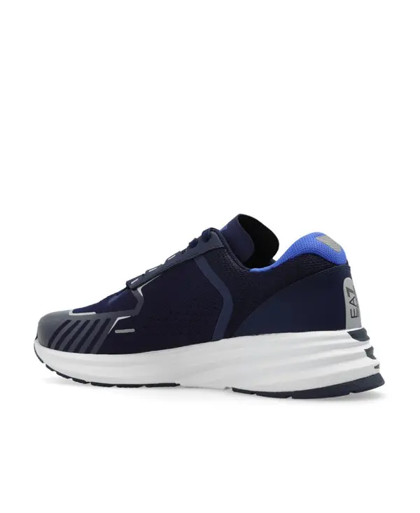 EA7 Logo-print Mesh-panelling Sneakers
