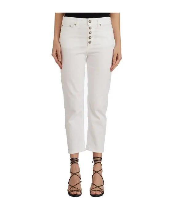 DONDUP Button-front Slacks - White