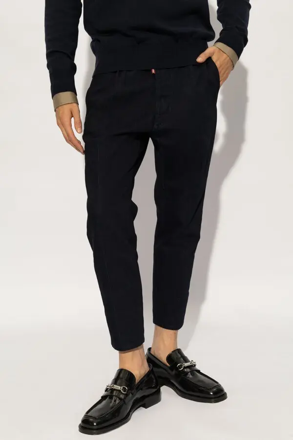 Dsquared2 Logo Tag Cropped Jeans