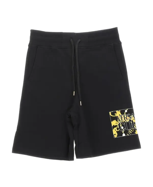Versace Logo-printed Drawstring Track Shorts - Black