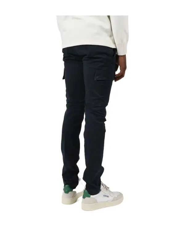 Stone Island Logo Patch Cargo Trousers - Blue