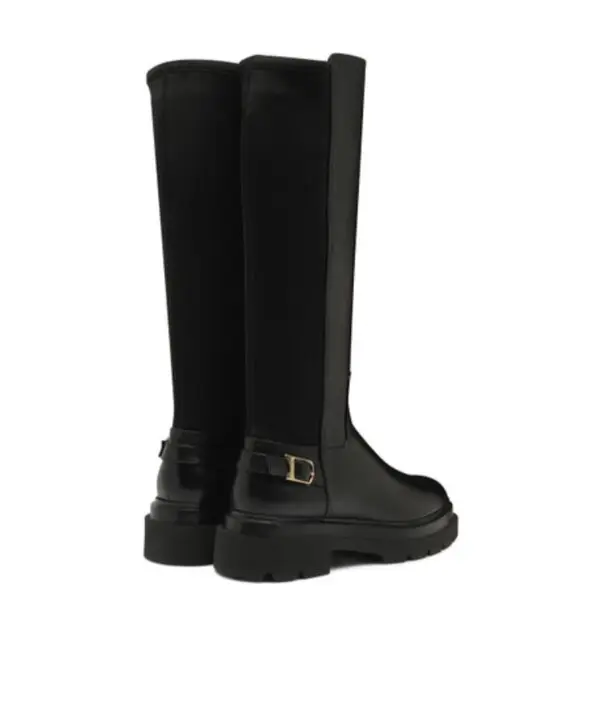 Santoni Panelled Knee-high Boots
