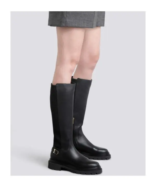 Santoni Panelled Knee-high Boots