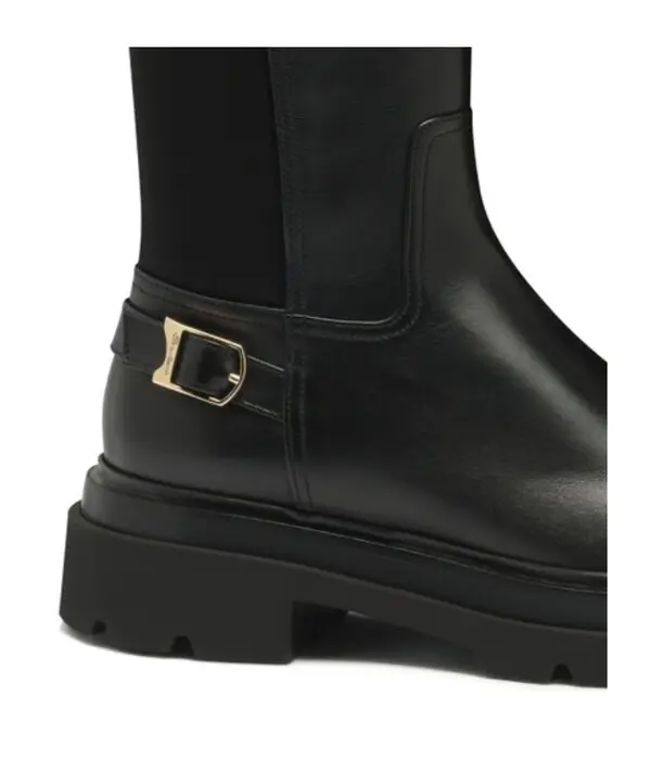 Santoni Panelled Knee-high Boots