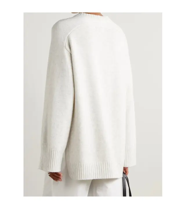 Loulou De Saison Safi Wool And Cashmere-blend Sweater - White